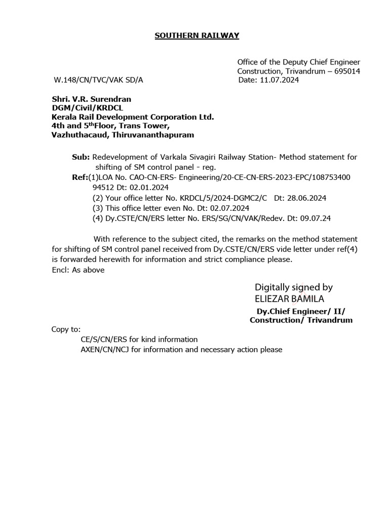 Shifting of SM Control Panel 11.07.24 | PDF
