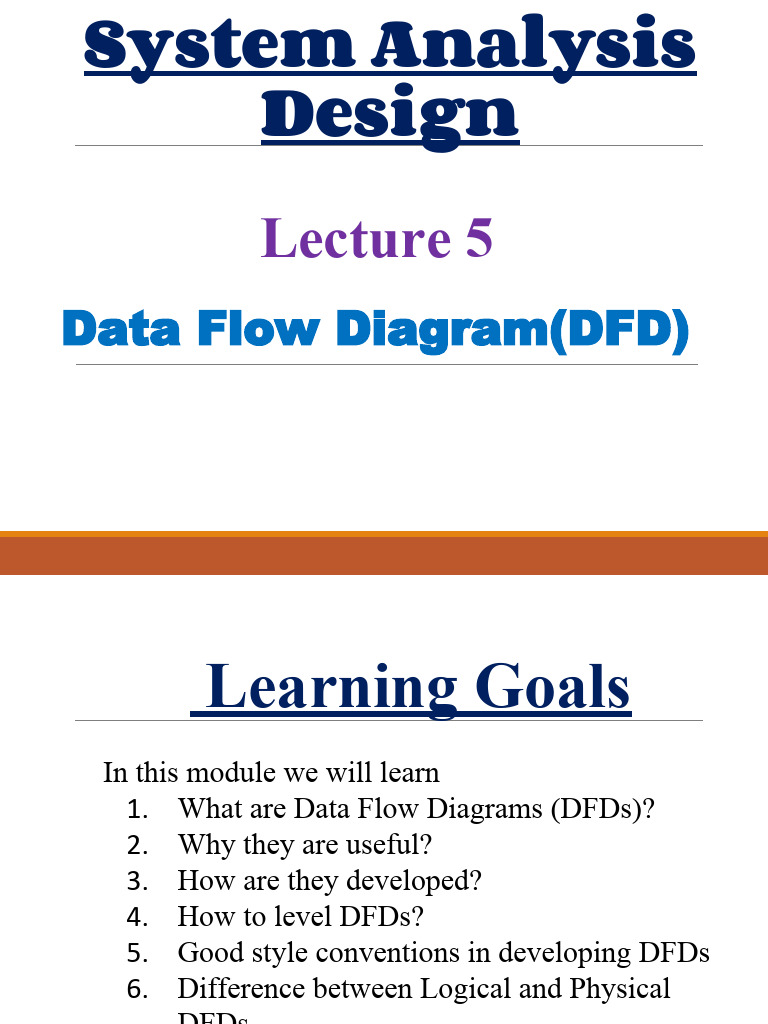 Understanding Data Flow Diagrams (DFDs) | PDF | Software Engineering ...