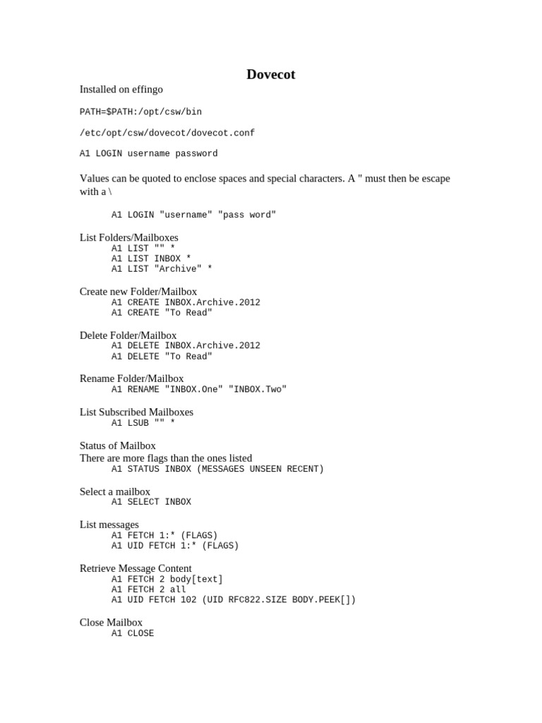 Dove Cot | PDF