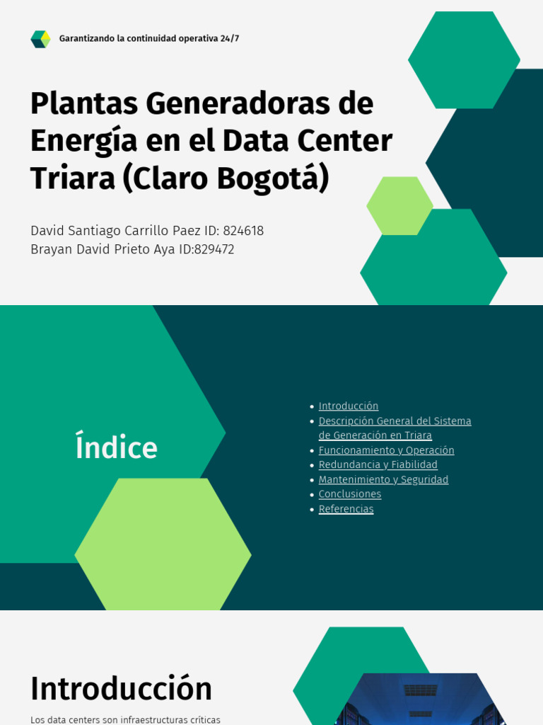 Plantas Generadoras de Energía en El Data Center Triara (Claro Bogotá ...