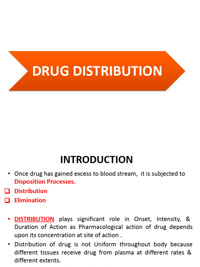 Drug Distribution.pptx | PDF | Cell Membrane | Anatomy