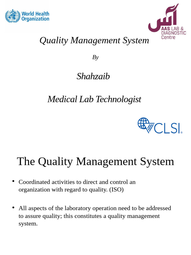 Presentation QMS Final | PDF | Verification And Validation | Quality ...