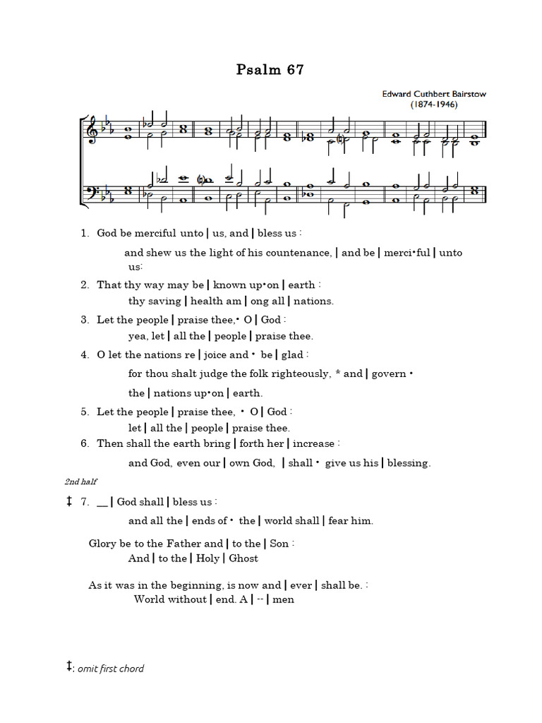 Psalm 67: A Prayer for Blessing | PDF