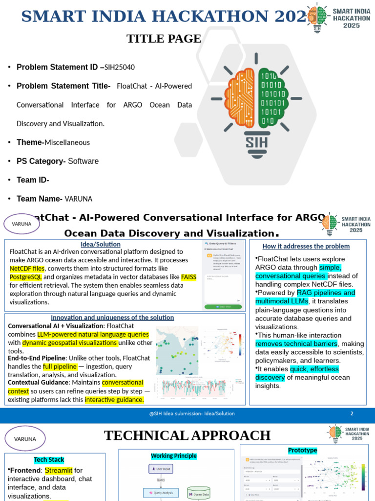 SIH2025 IDEA Presentation Format | PDF | Data | Databases