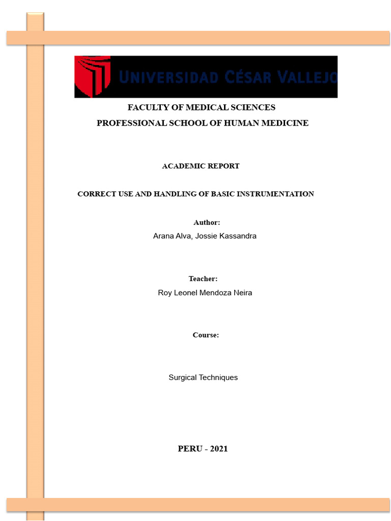 Proper Handling of Surgical Instruments | PDF | Hand | Scissors