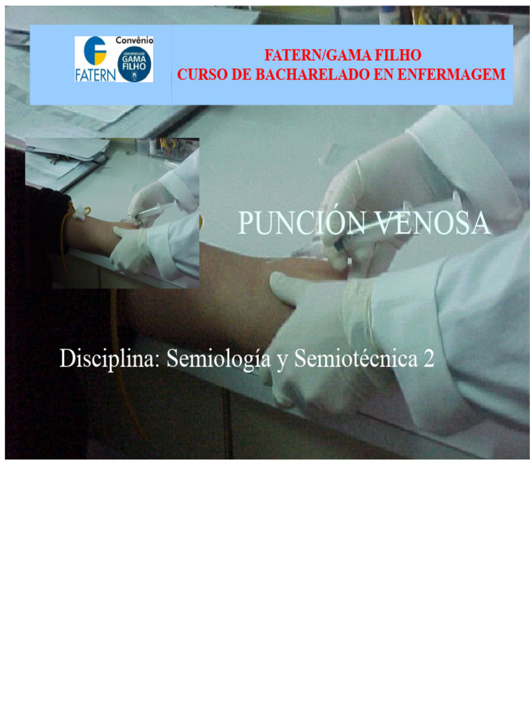 Clase 1 - Venóclise Punción Venosa - Resumida | PDF | Terapia ...
