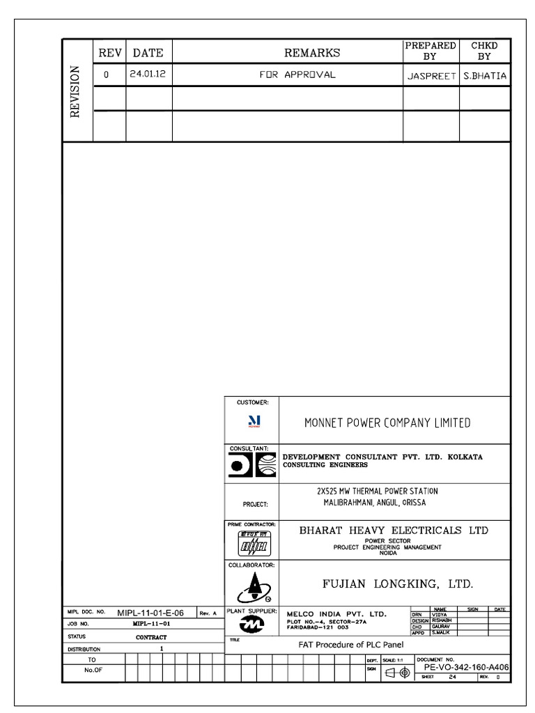 Procedimiento FAT Del Panel PLC | PDF | Controlador lógico programable | Scada