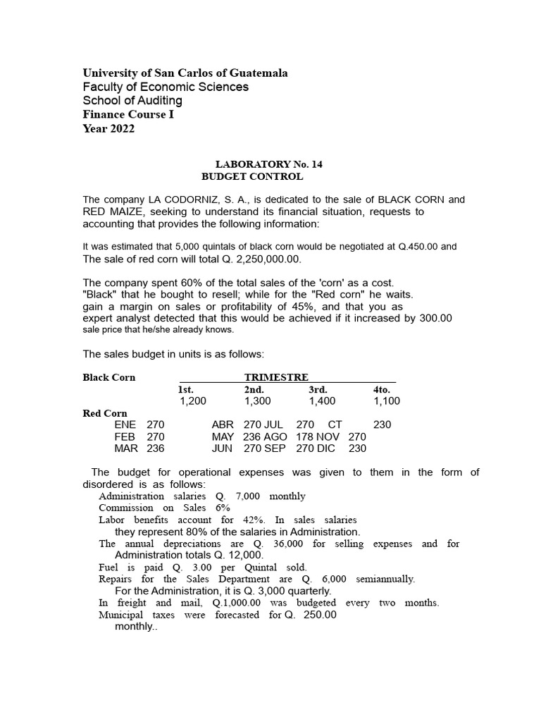 Laboratory 14-2022 | PDF | Expense | Gross Margin
