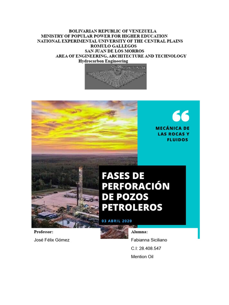 Phases of Oil Well Drilling (Mechanics) | PDF | Oil Well | Casing ...