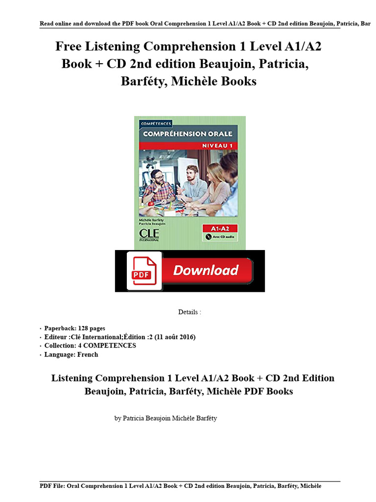 Oral Comprehension 1 Level | PDF