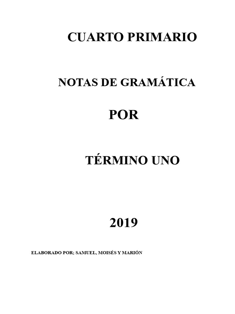 CUARTO DE PRIMARIA | PDF | Gramática inglesa | Adjetivo