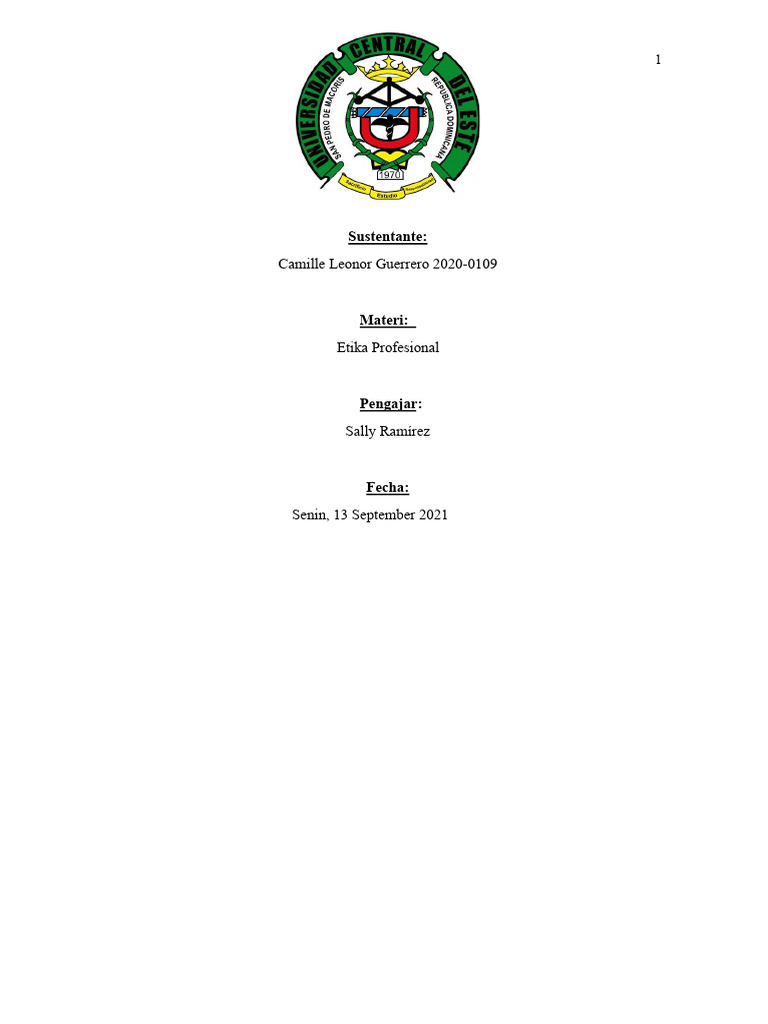 Tabel Perbandingan Jenis-Jenis Etika 2020-0109 | PDF