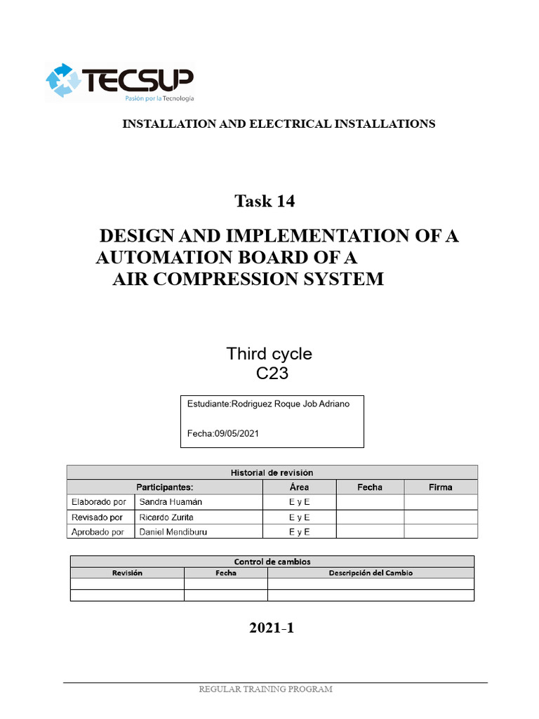Task 14_Implementation of Air Compression Dashboard_ | PDF | Relay ...
