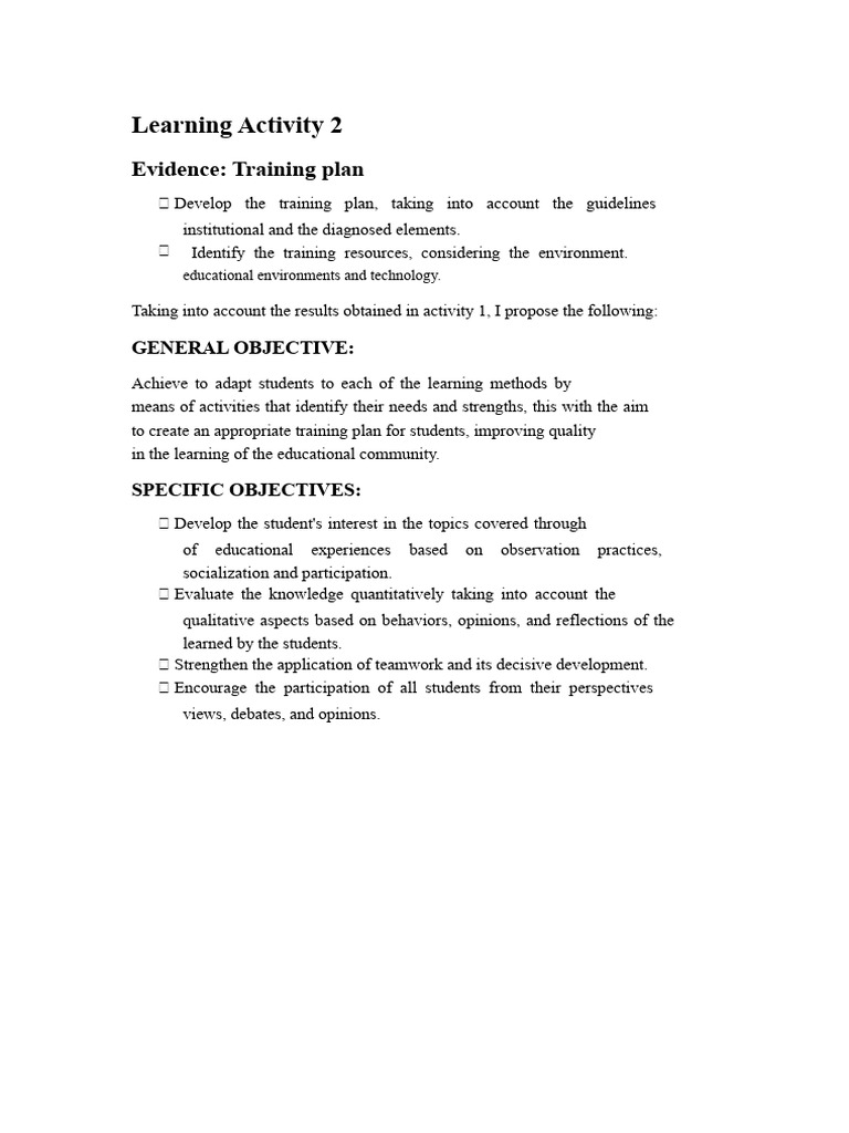 SOLUTION Learning Activity 2 | PDF | Learning | Qualitative Research