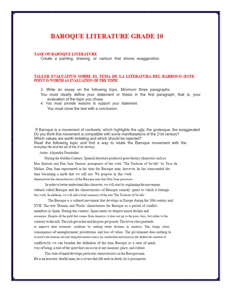 10__EVALUATIVE_WORKSHOP_OF_BAROQUE_LITERATURE | PDF