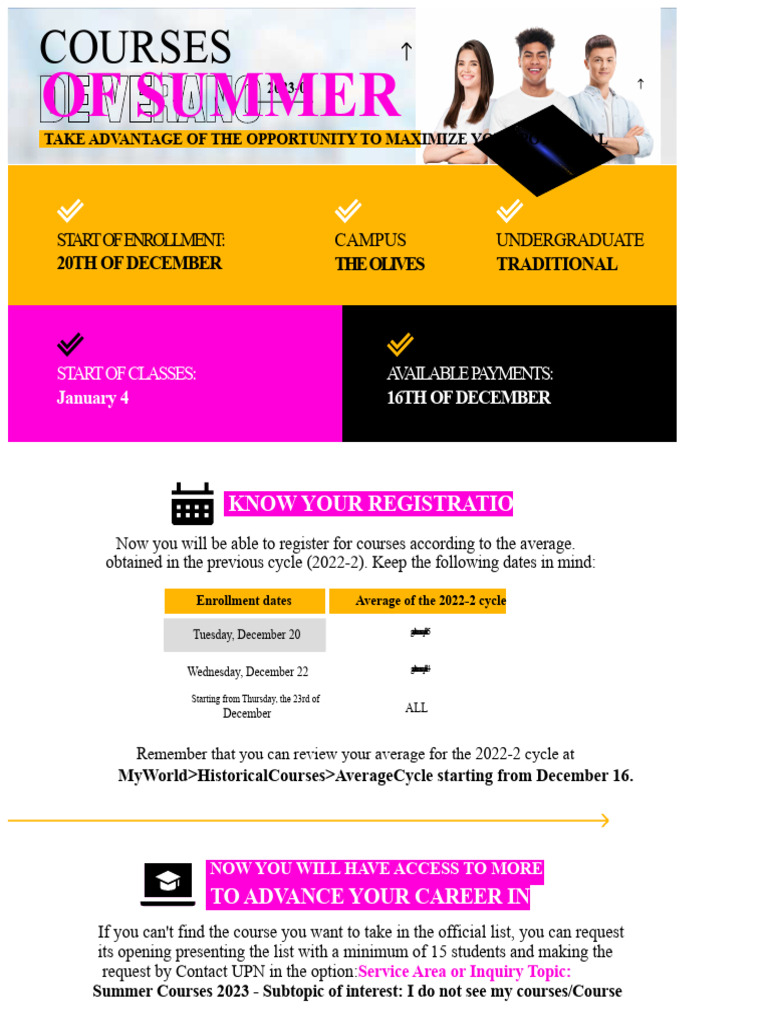 upn-bulletin-summer-courses-2023-0-LOS-OLIVOS-UG-14-11-2022 | PDF | Payments | Banking