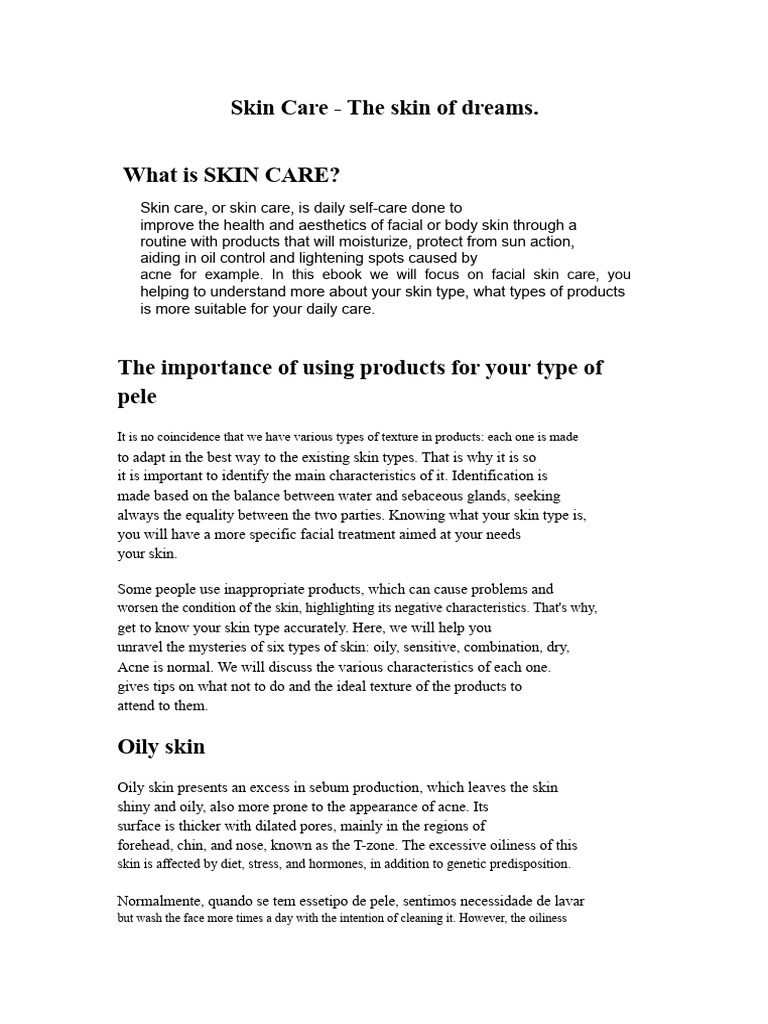 Skin Care | PDF | Skin Care | Skin