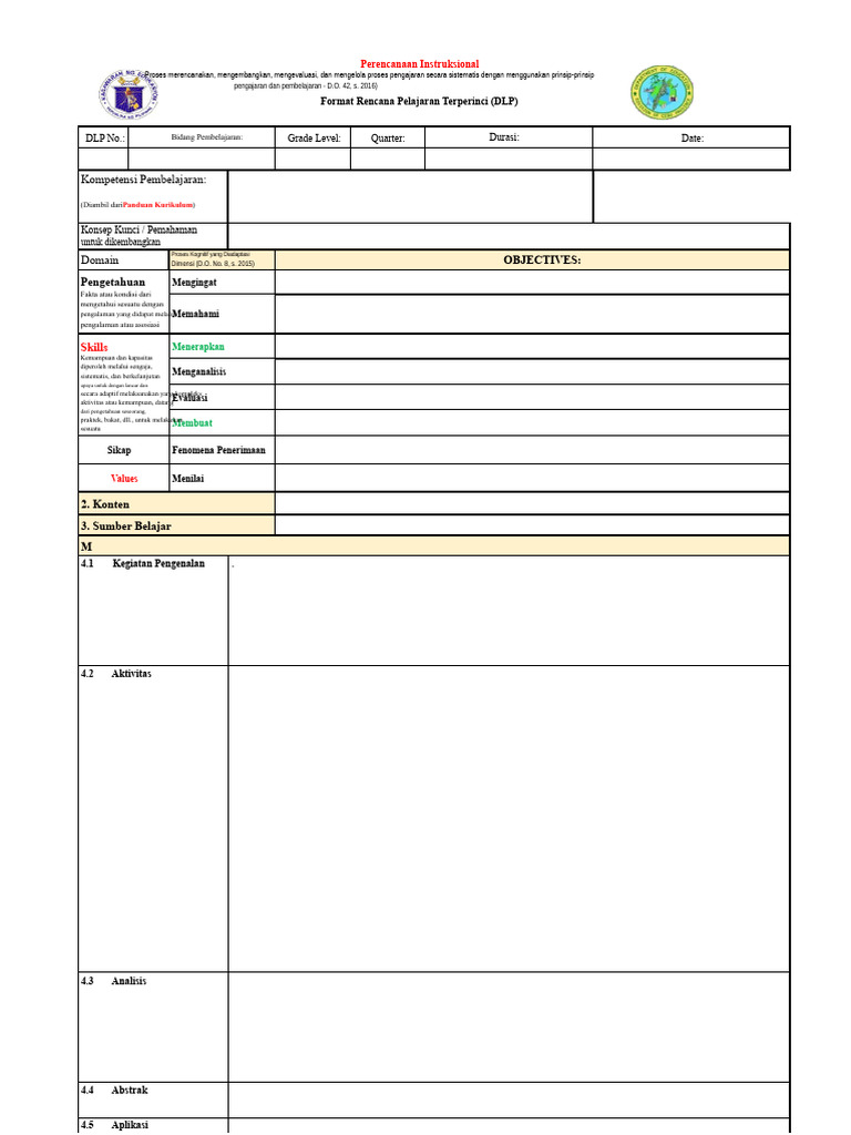 DepEd DLP Template | PDF