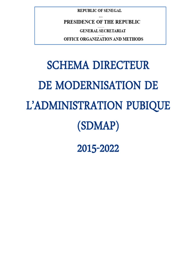 BOM - Master Plan For The Modernization of The Administration | PDF ...