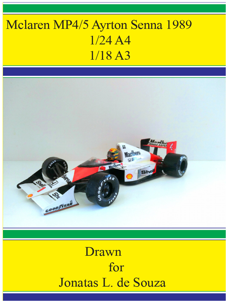 Mclaren MP4-5 Ayrton Senna 1989 (Jonats L. de Souza) Stampa400 ...