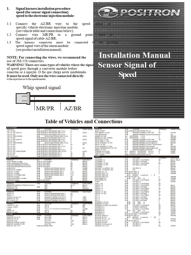 Installation Manual For The Speed Sensor Signal | PDF | Engines ...
