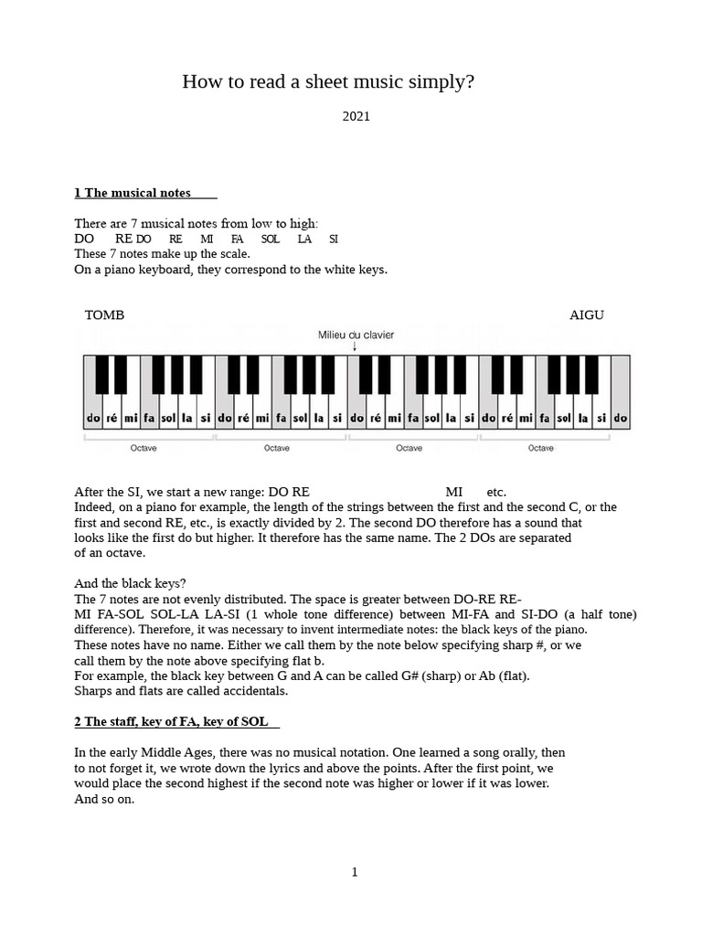 Simplified Solfège For Choir Members | PDF | Tempo | Clef