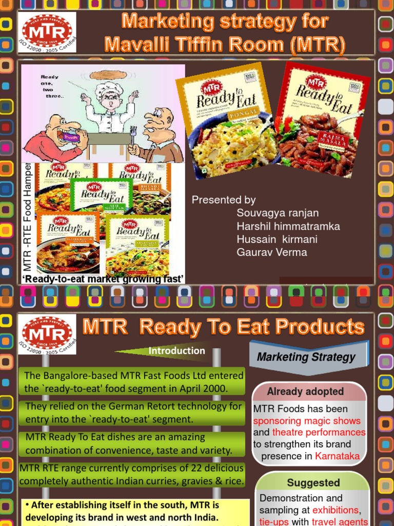 MTR PPT Sent | PDF | Indian Cuisine | Foods