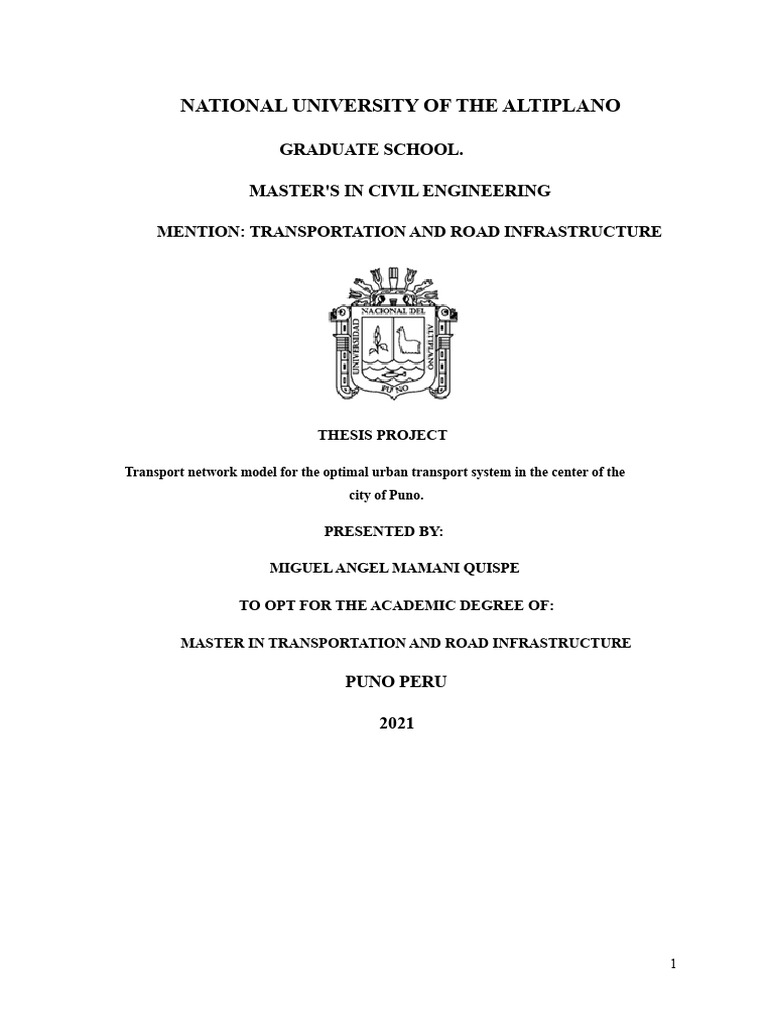 Thesis Project | PDF | Transport | System