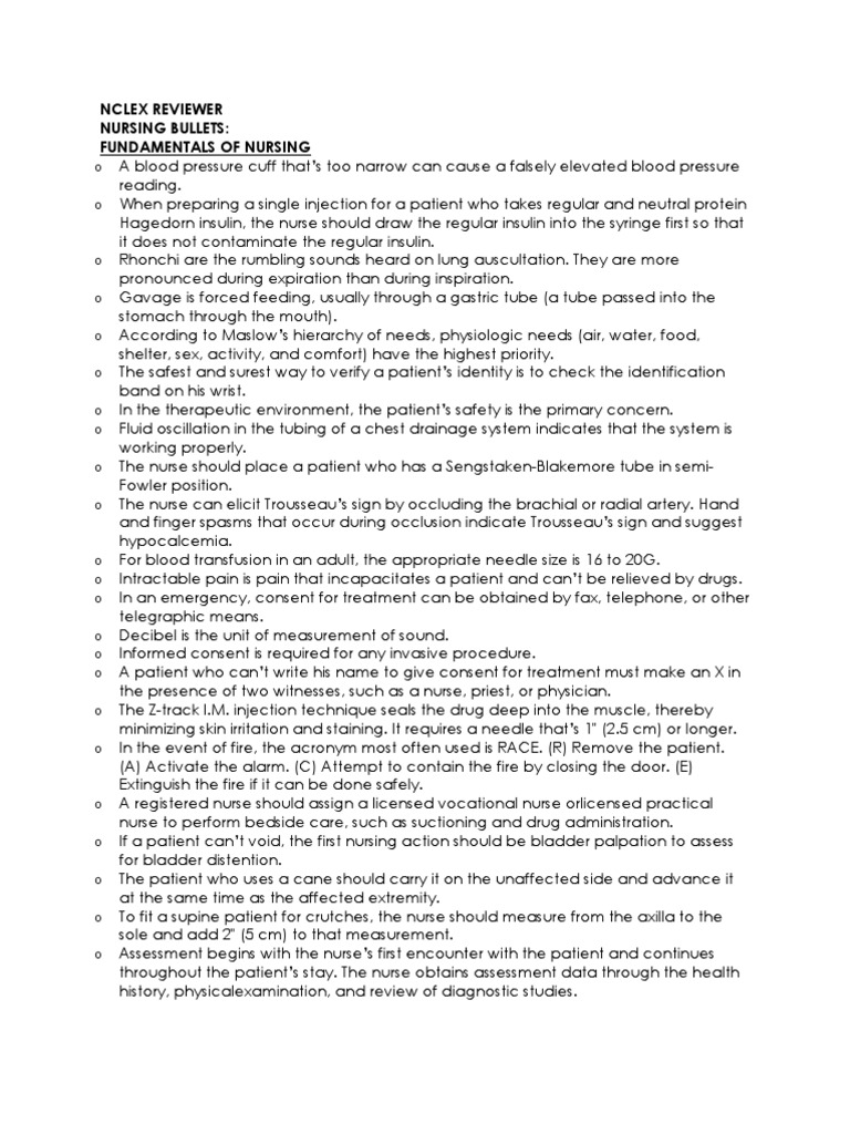 Nclex Reviewer | PDF | Intravenous Therapy | Injection (Medicine)
