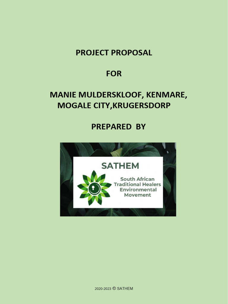 2sathem Project Proposal Kenmare Kloof | PDF | Natural Environment | Nature