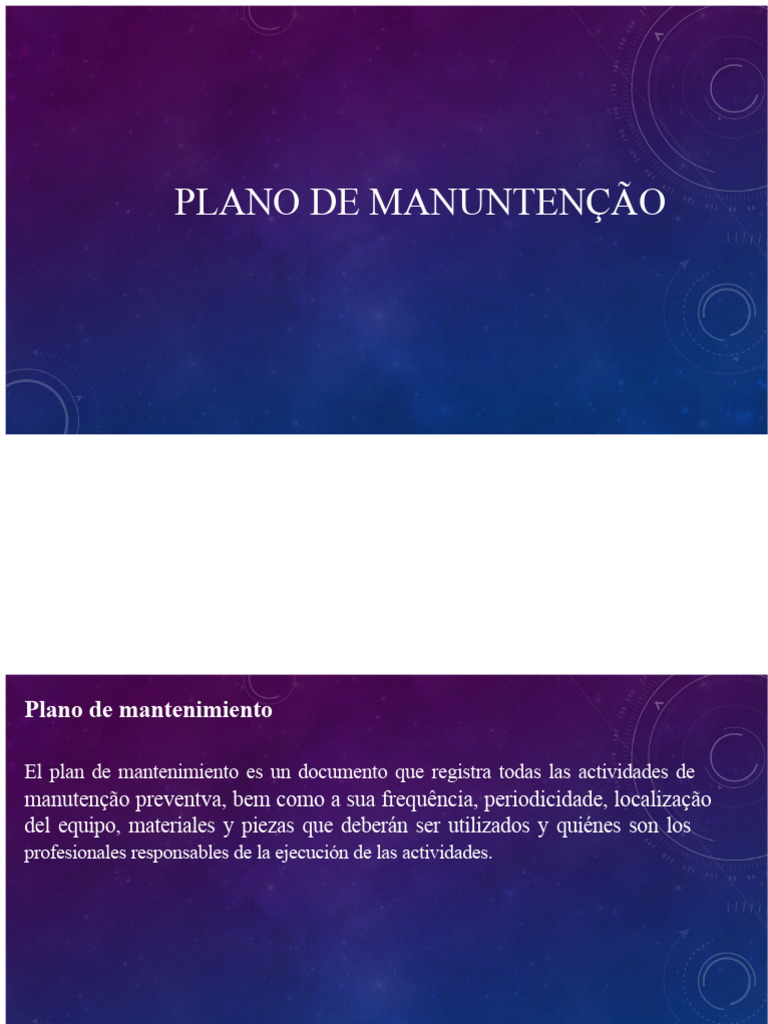 Plan de Mantenimiento | PDF | Planificación