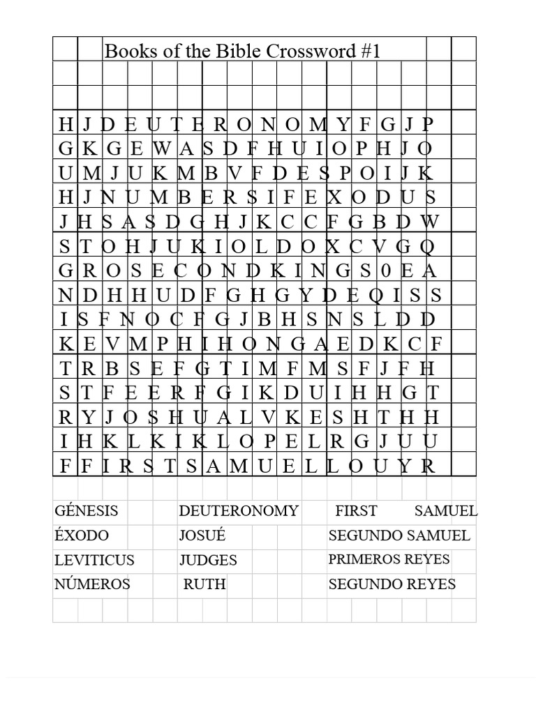 Libros-de-la-Biblia-Sopa-de-letras-1 | PDF