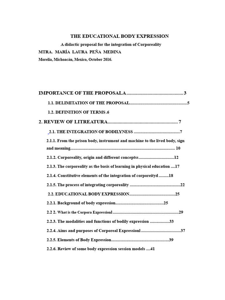 Integrating Corporeality in Education | PDF | Embodied Cognition ...