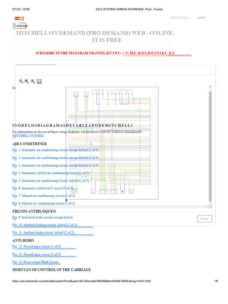 2012 Ford Fusion Wiring Diagrams | PDF | Motor Vehicle | Vehicle Technology