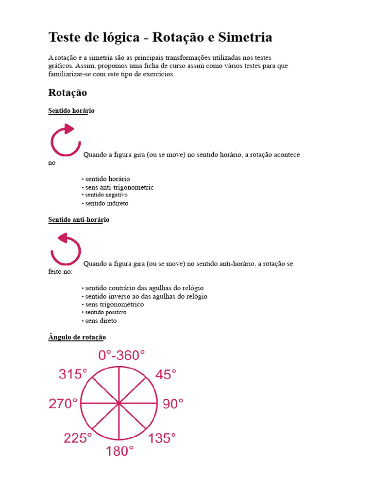 Teste de Lógica | PDF | Parentesco | Simetria