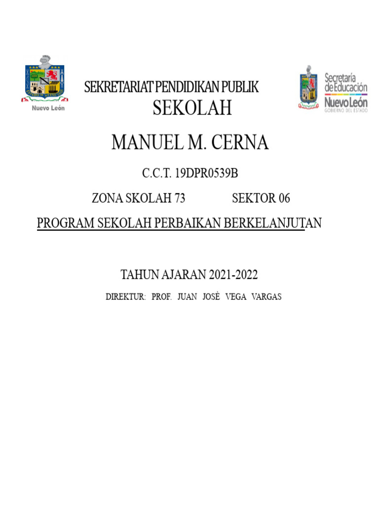 Program Perbaikan Sekolah 2021-2022 | PDF
