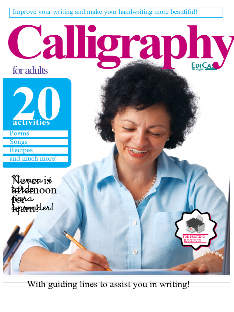 Calligraphy Practice and Activities for Adults | PDF | Parsley | Sauce