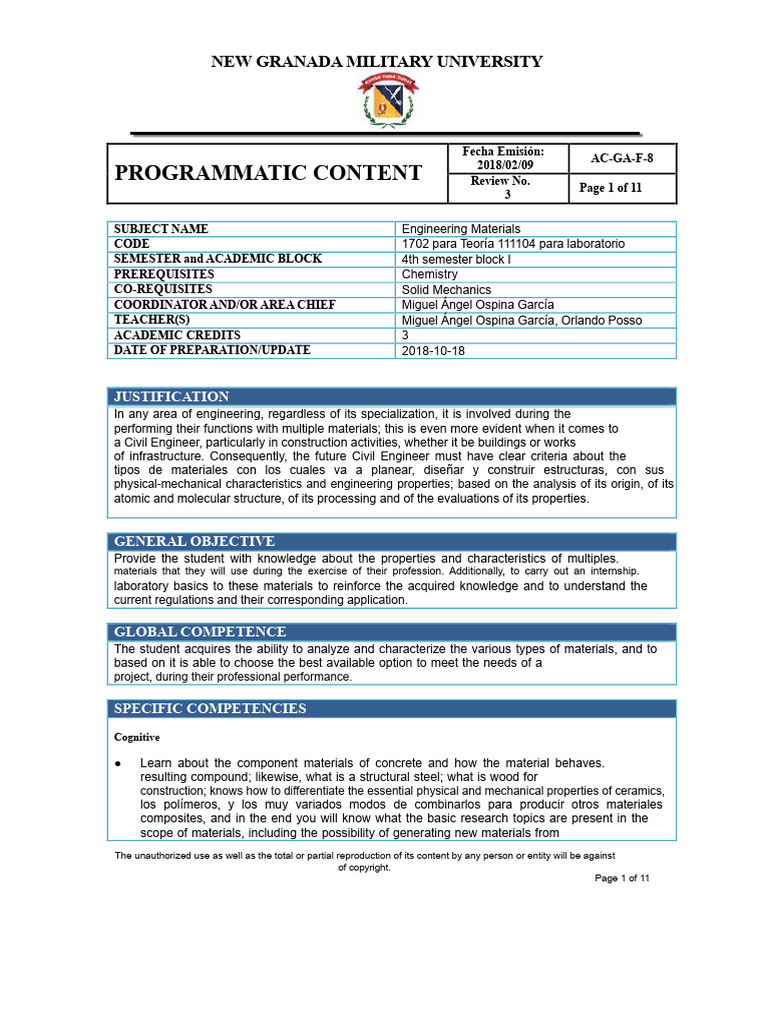 Programmatic Content Engineering Materials | PDF | Rock (Geology ...