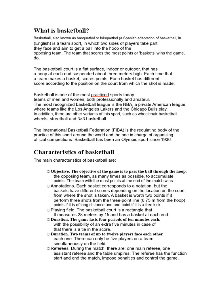 Understanding Basketball Basics | PDF | Nba Finals | National ...