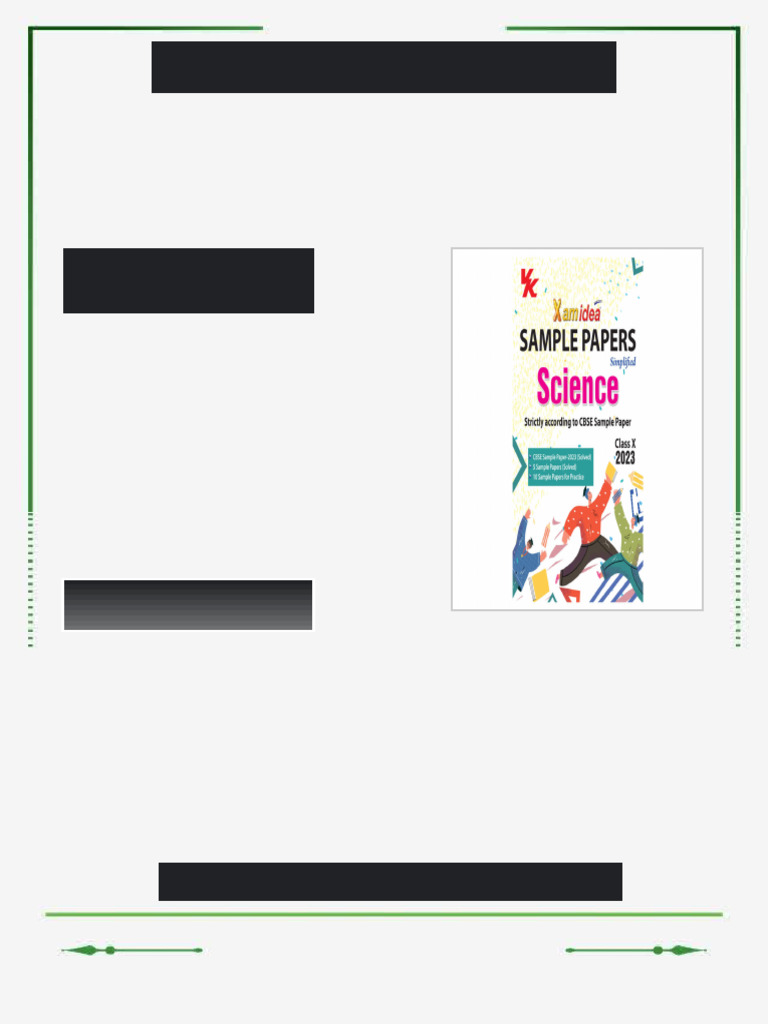 XAM IDEA Science Sample Papers Class 10 2023 2023rd Edition Xam Idea ...