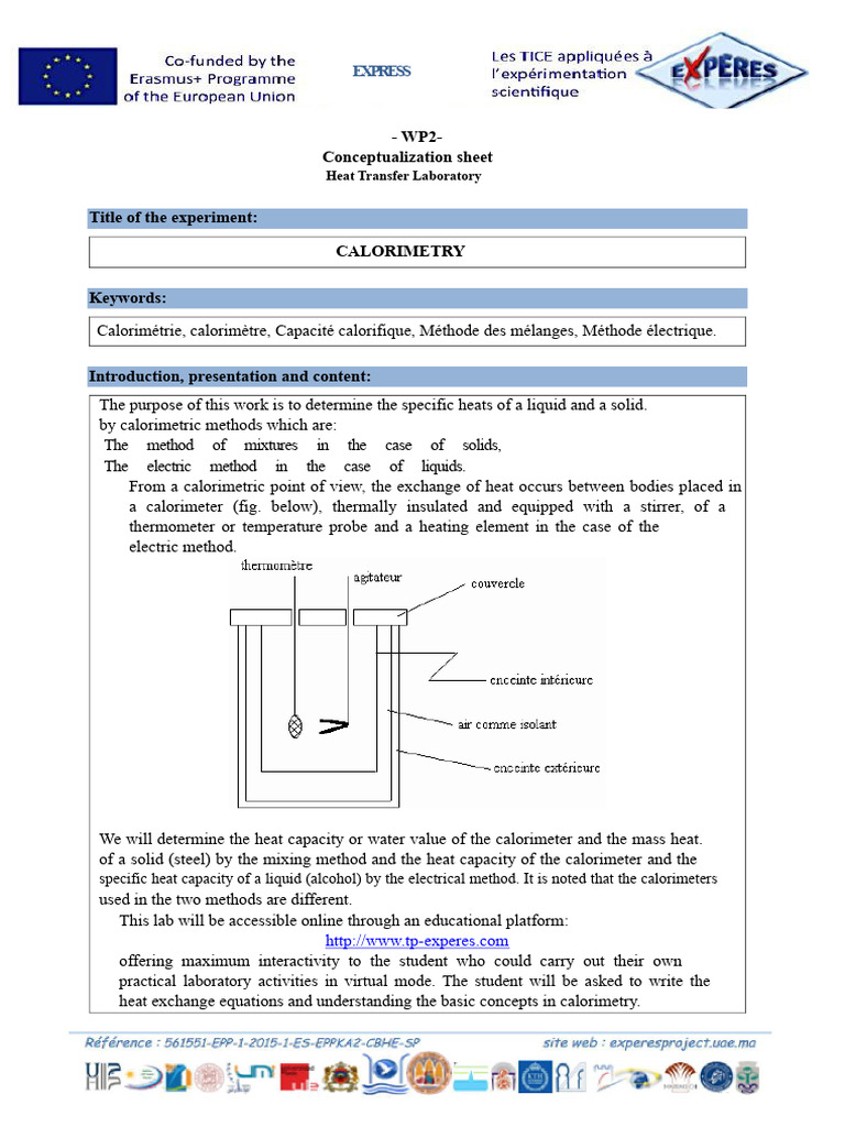 Calorimetry Lab: Measuring Specific Heats | PDF | Calorimetry | Heat