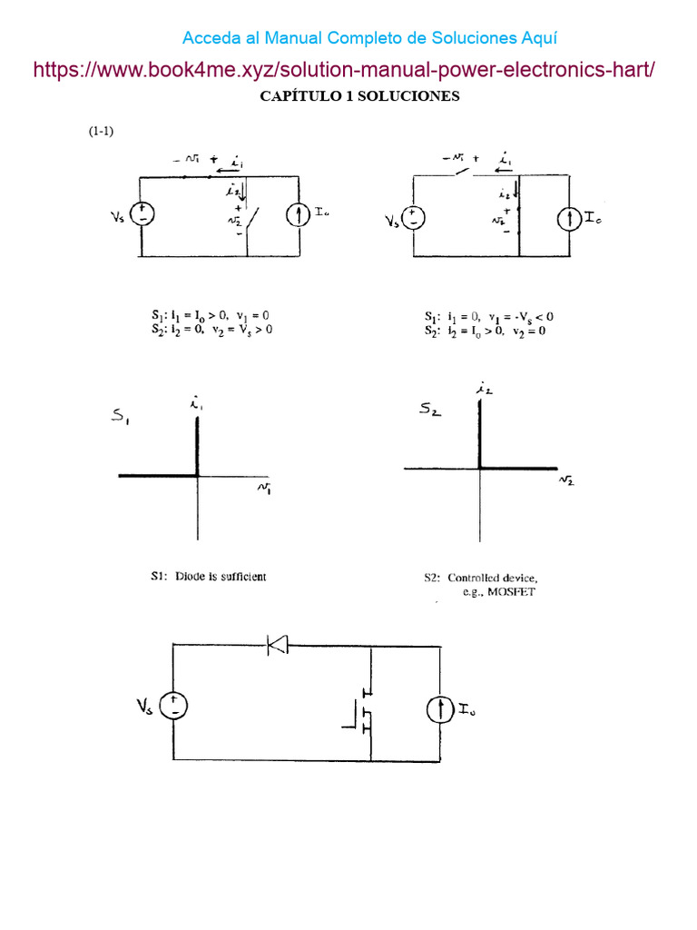 Pdfcoffee.com Manual de Soluciones Electrónica de Potencia Daniel Hart 5 PDF Gratis | PDF | Red ...
