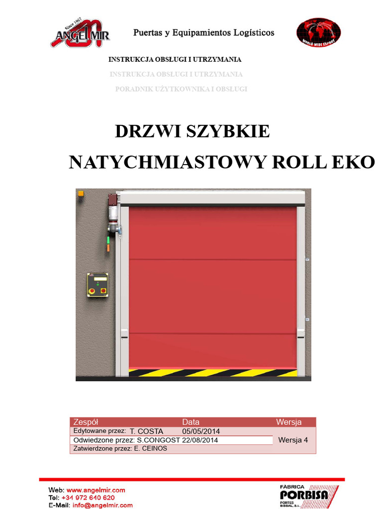 Instrukcja Obsługi I Konserwacji INSTANT ROLL ECO V4.0 PL | PDF