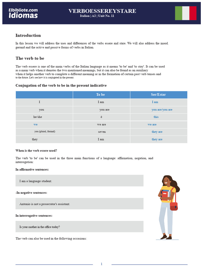 Italian A2 11 PDF | PDF | Verb | Syntax