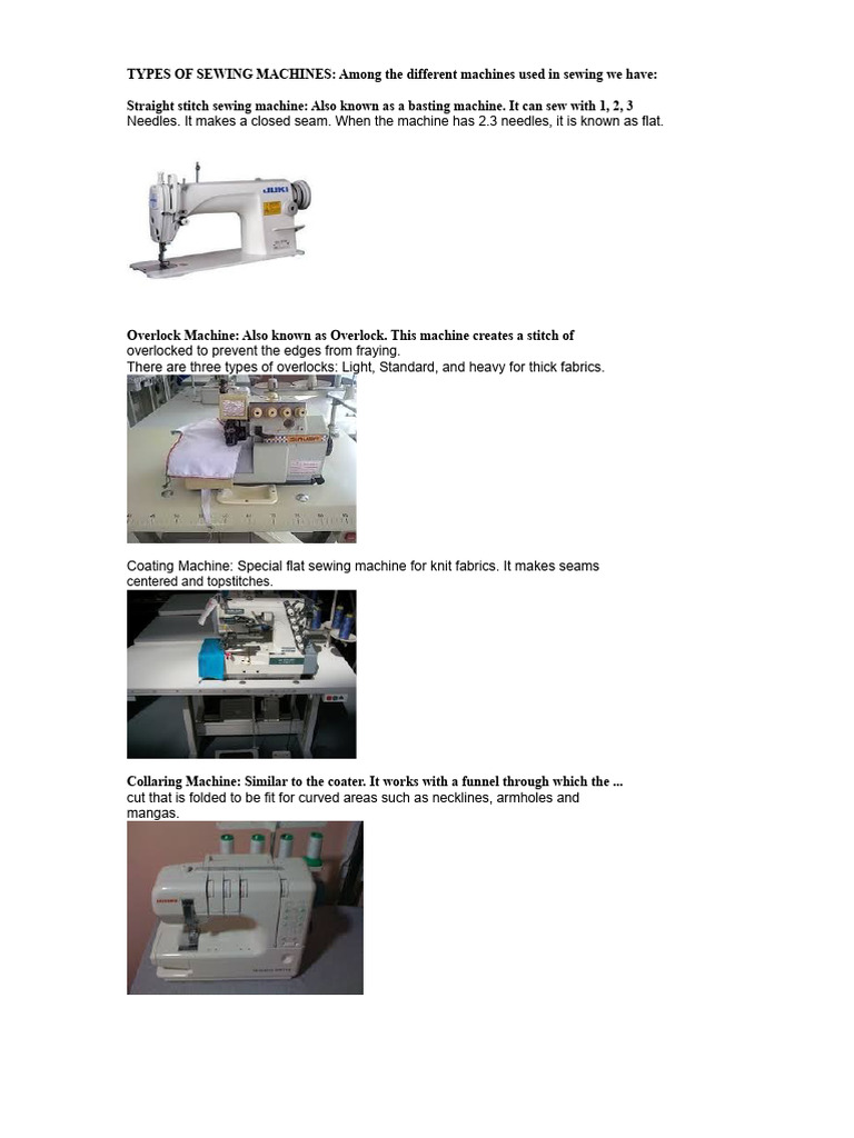 Comprehensive Guide to Sewing Machines | PDF | Sewing | Sewing Machine