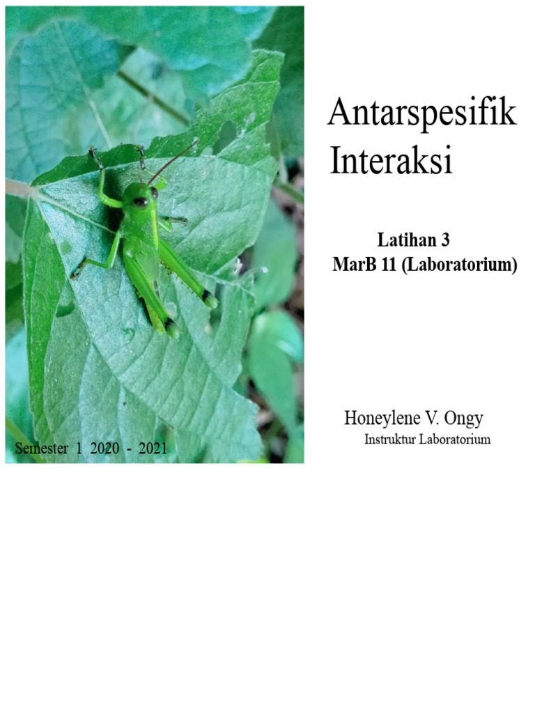 Interaksi Antara Spesies | PDF