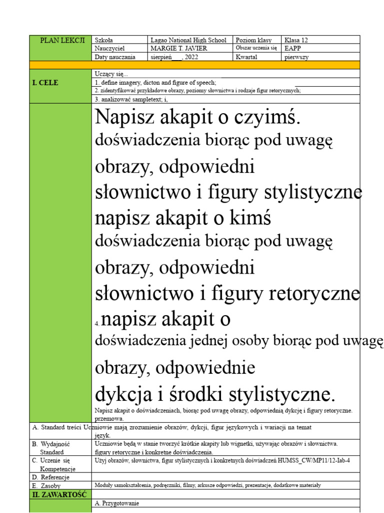 Napisz Akapit o Czyimś.: Obrazy, Odpowiedni | PDF