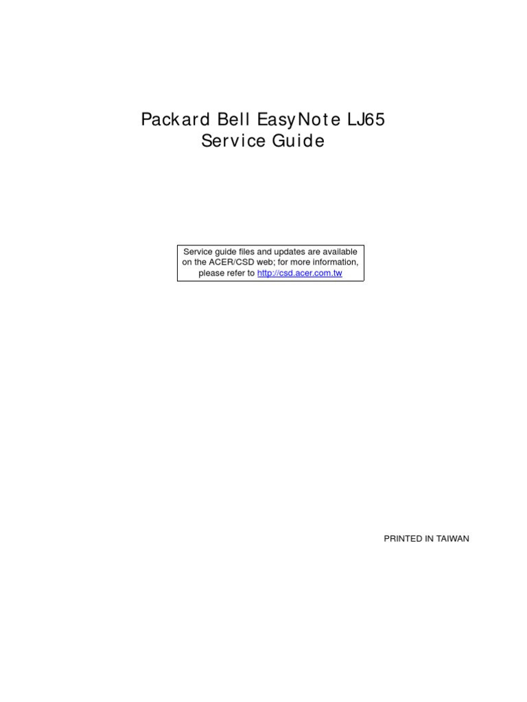Easynote lj65 | PDF | Cd Rom | Dvd