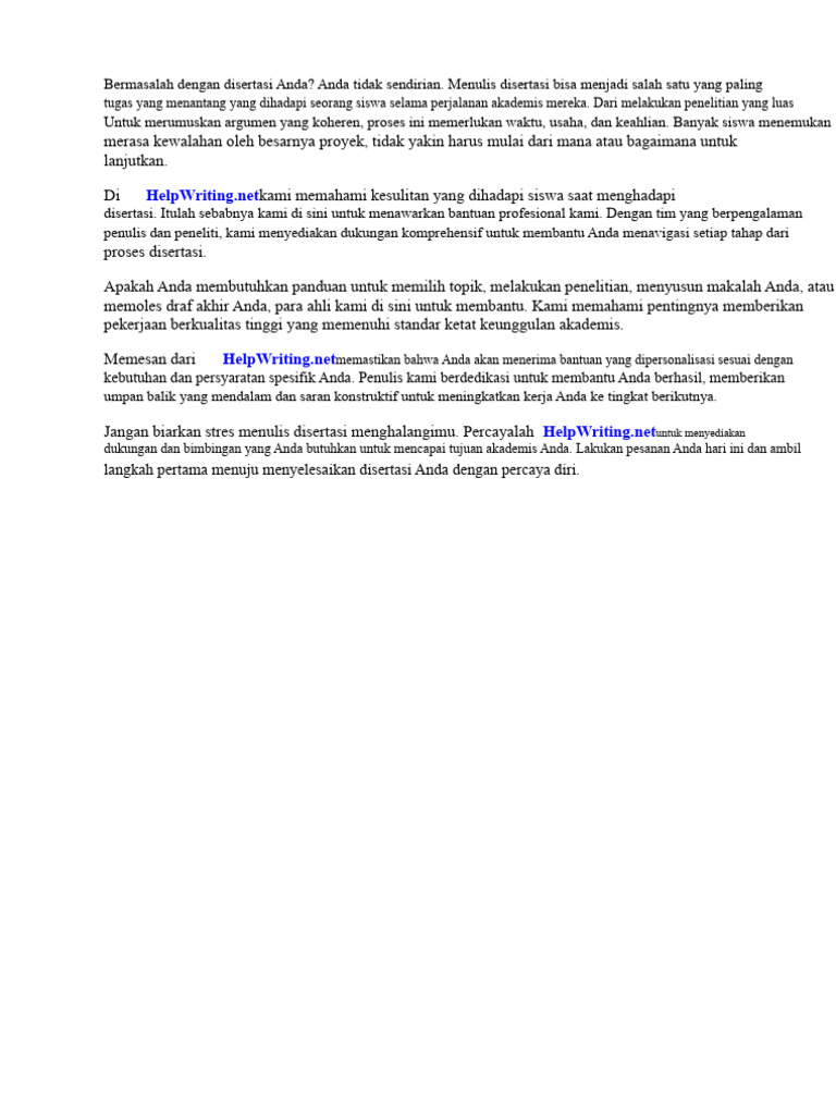 Contoh Disertasi Universitas Middlesex | PDF