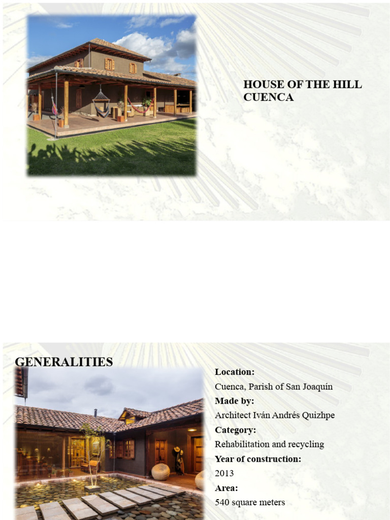 House of The Hill - Reference Study | PDF | Building Engineering ...